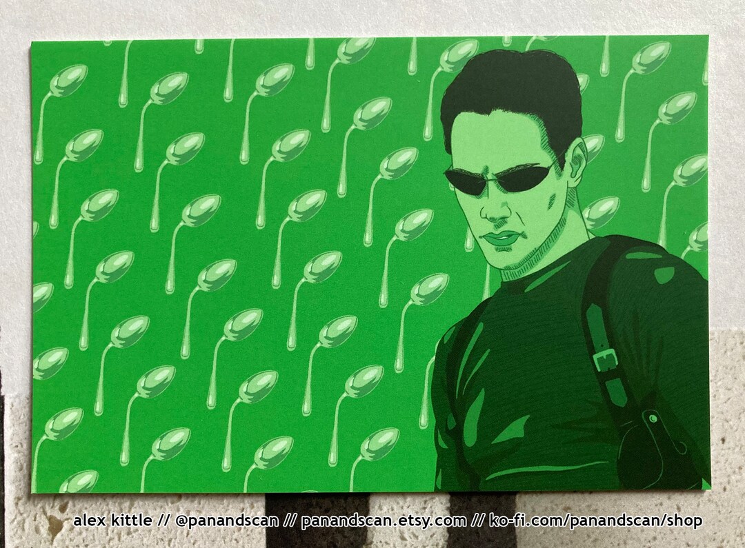 The Matrix Neo Postcard - Etsy