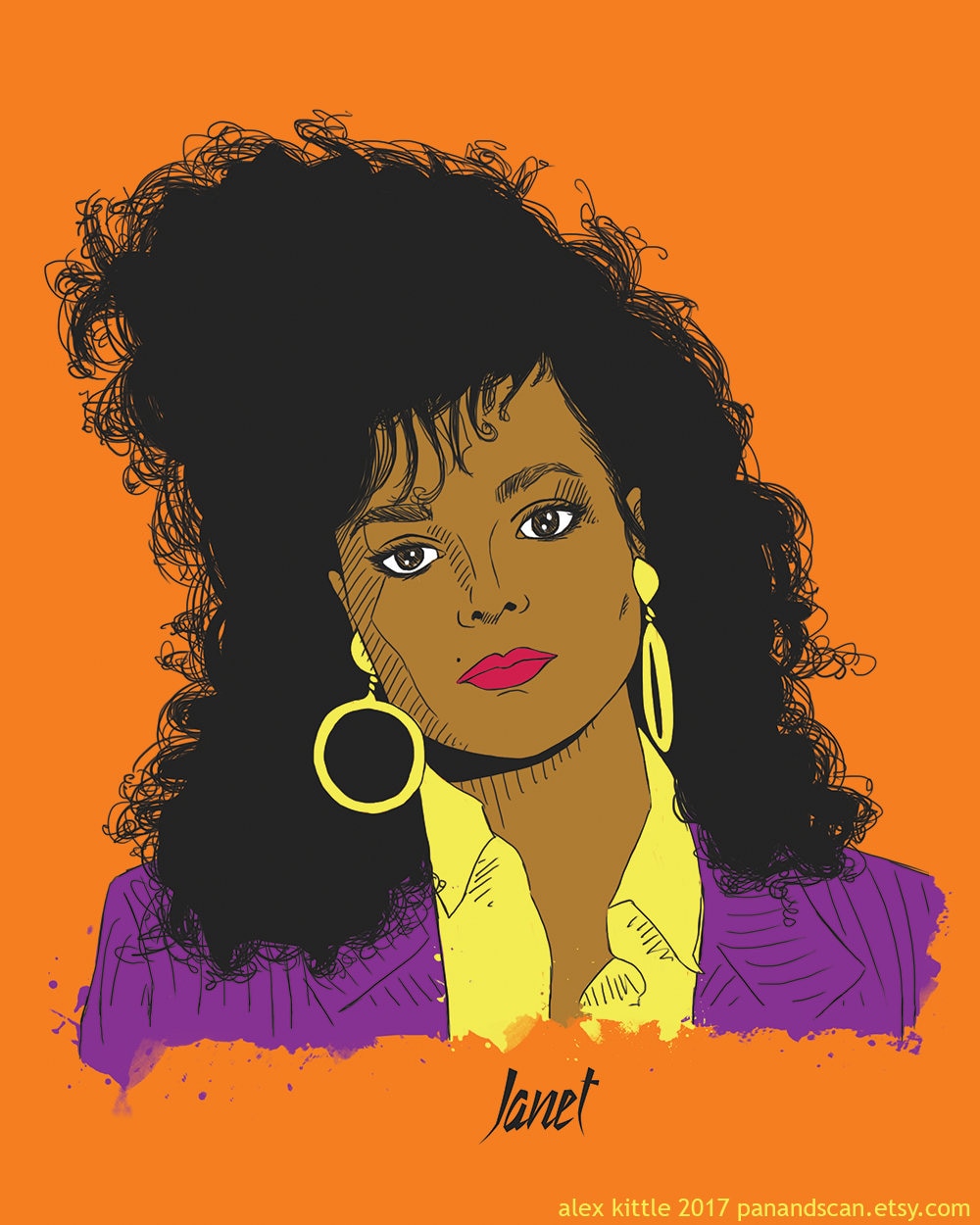 Janet Jackson Coloring Pages