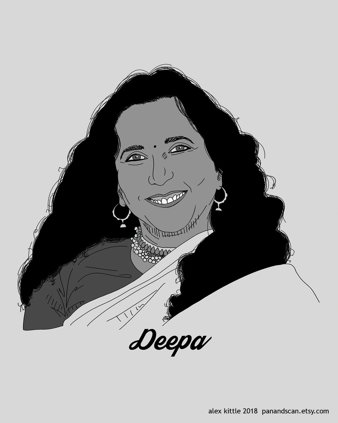 Deepa Mehta Portrait Print - Etsy