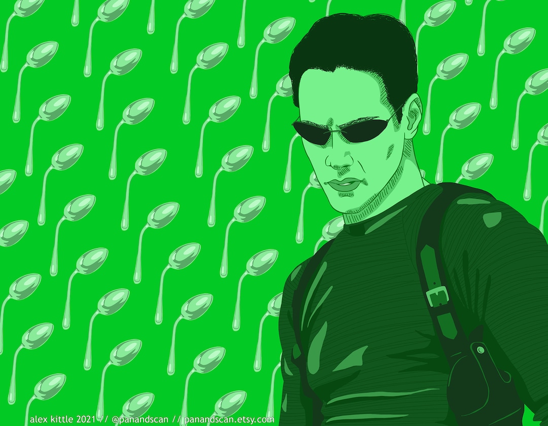 The Matrix Neo Illustration - Etsy