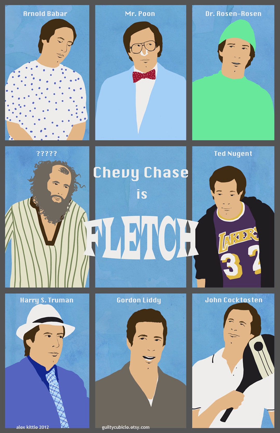 FLETCH Poster Artwork - Etsy