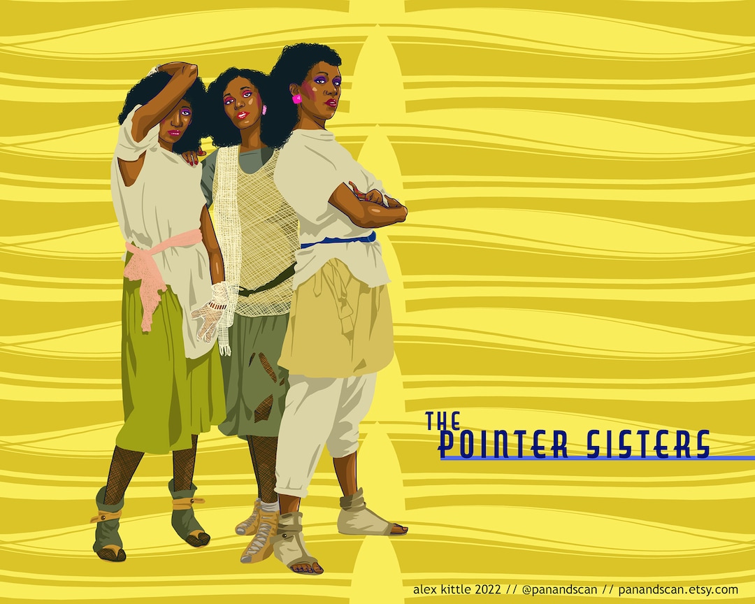 The Pointer Sisters Portrait Print - Etsy
