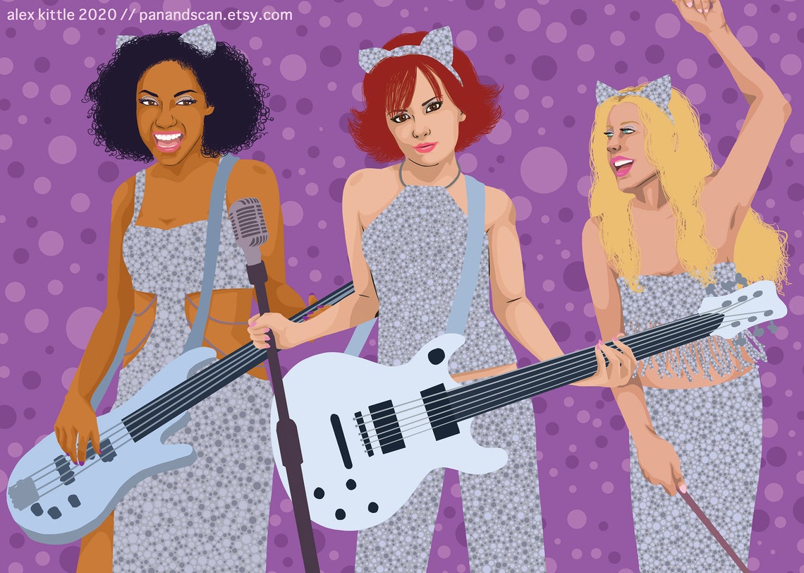 Josie And The Pussycats Gig Poster Artwork Etsy