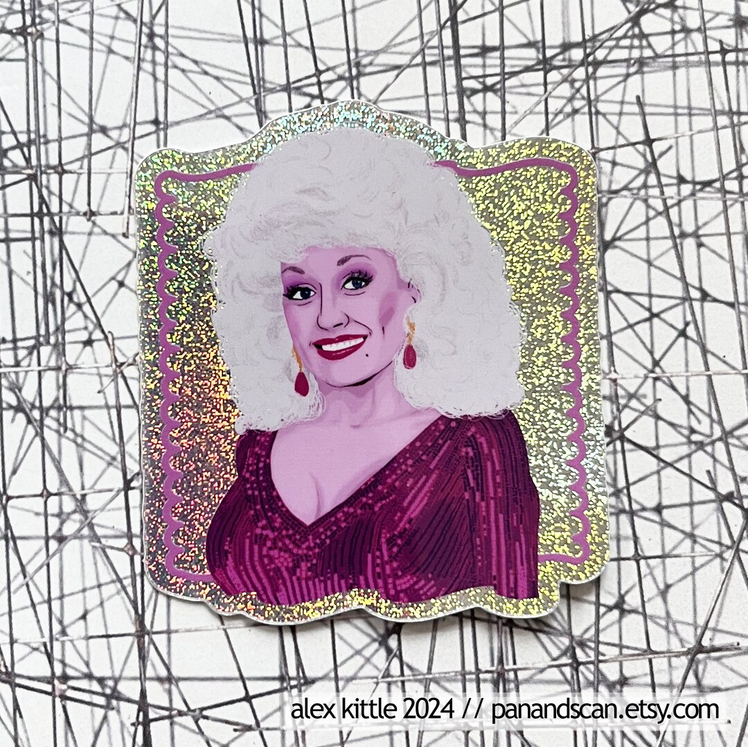Dolly Parton Glitter Sticker - Etsy