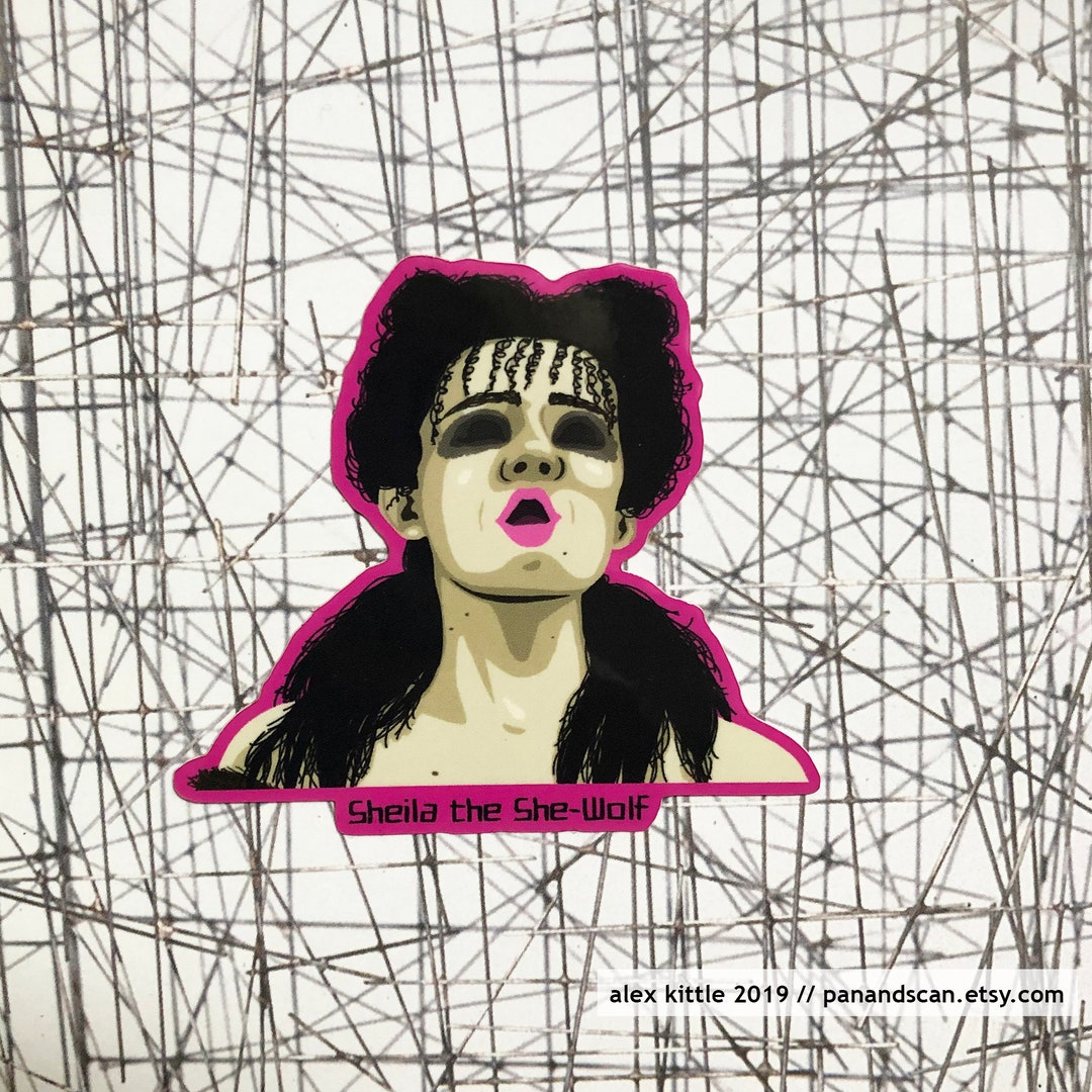 Sheila the She-wolf Vinyl Sticker (GLOW) - Etsy