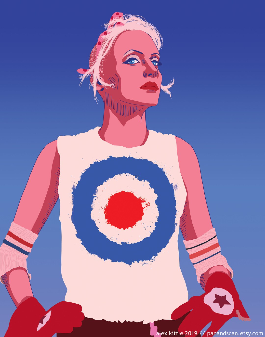 Tank Girl Portrait Illustration - Etsy