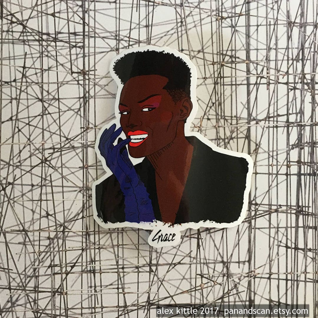 Grace Jones Vinyl Sticker - Etsy