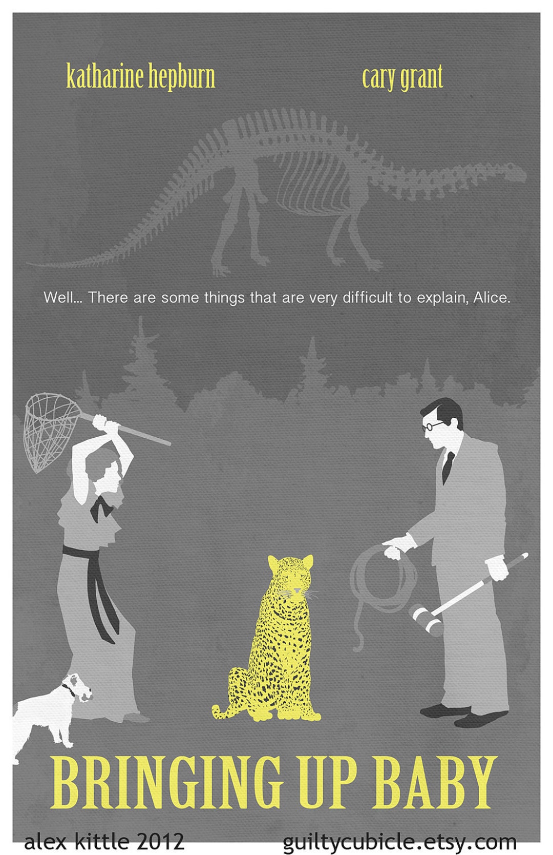 BRINGING UP BABY Poster Artwork - Etsy