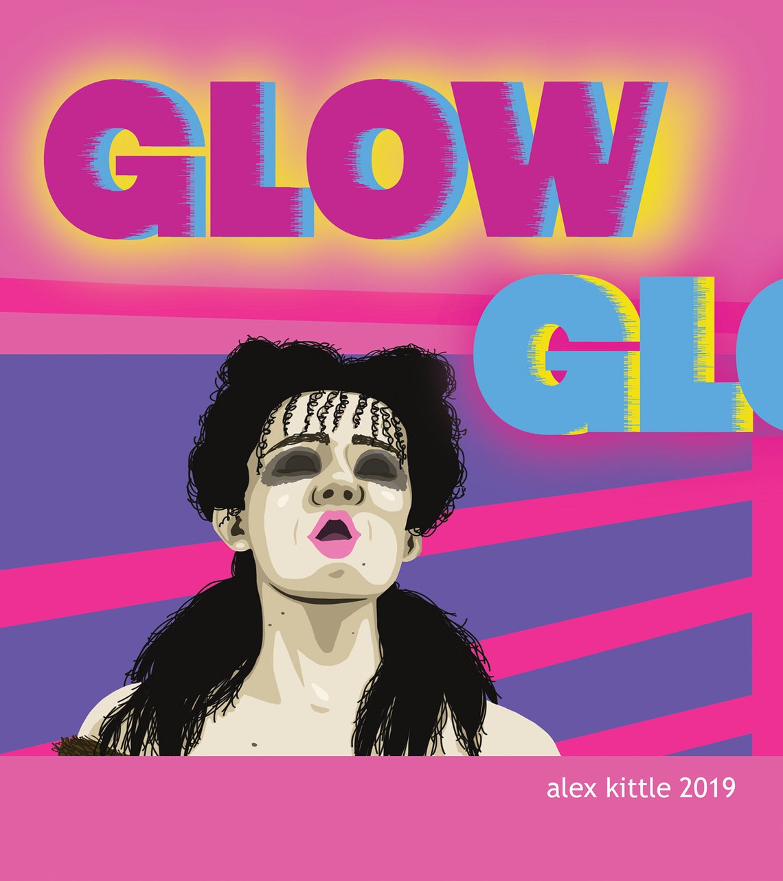 GLOW Poster Artwork | Etsy