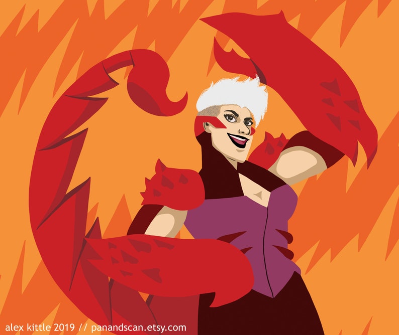 Scorpia Illustration SHE-RA - Etsy