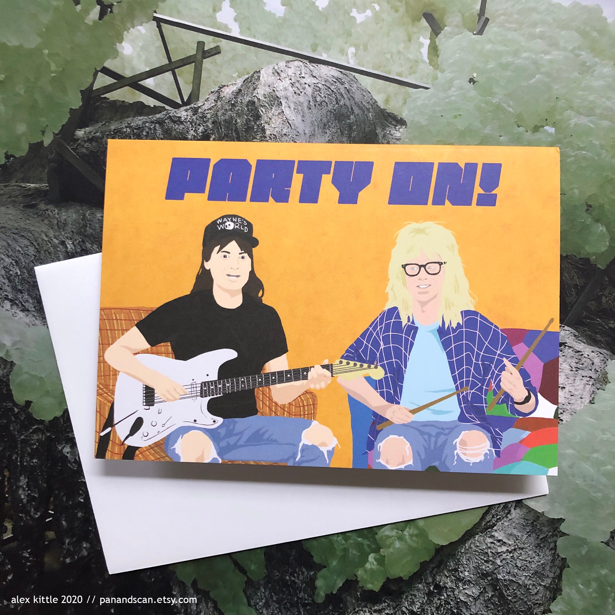 WAYNE'S WORLD Greeting Card Birthday/Celebration | Etsy