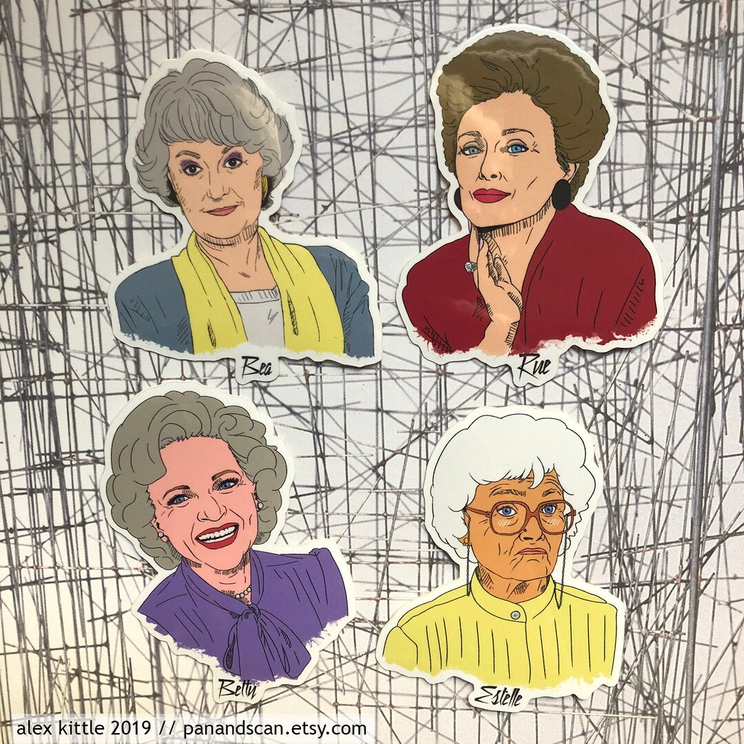 Golden Girls Stickers Set/4 - Etsy