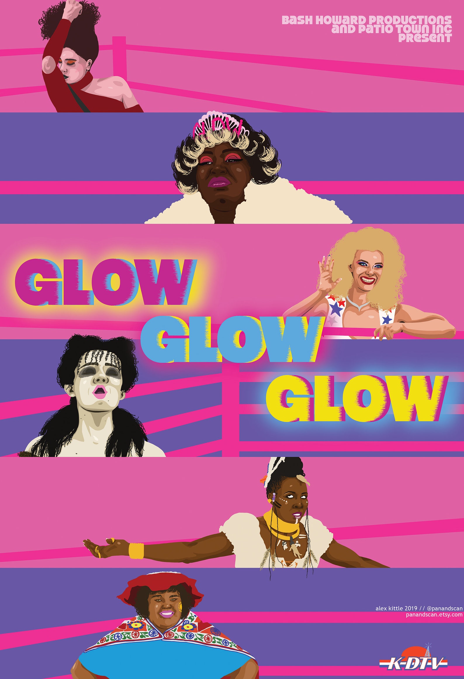 GLOW Poster Artwork | Etsy