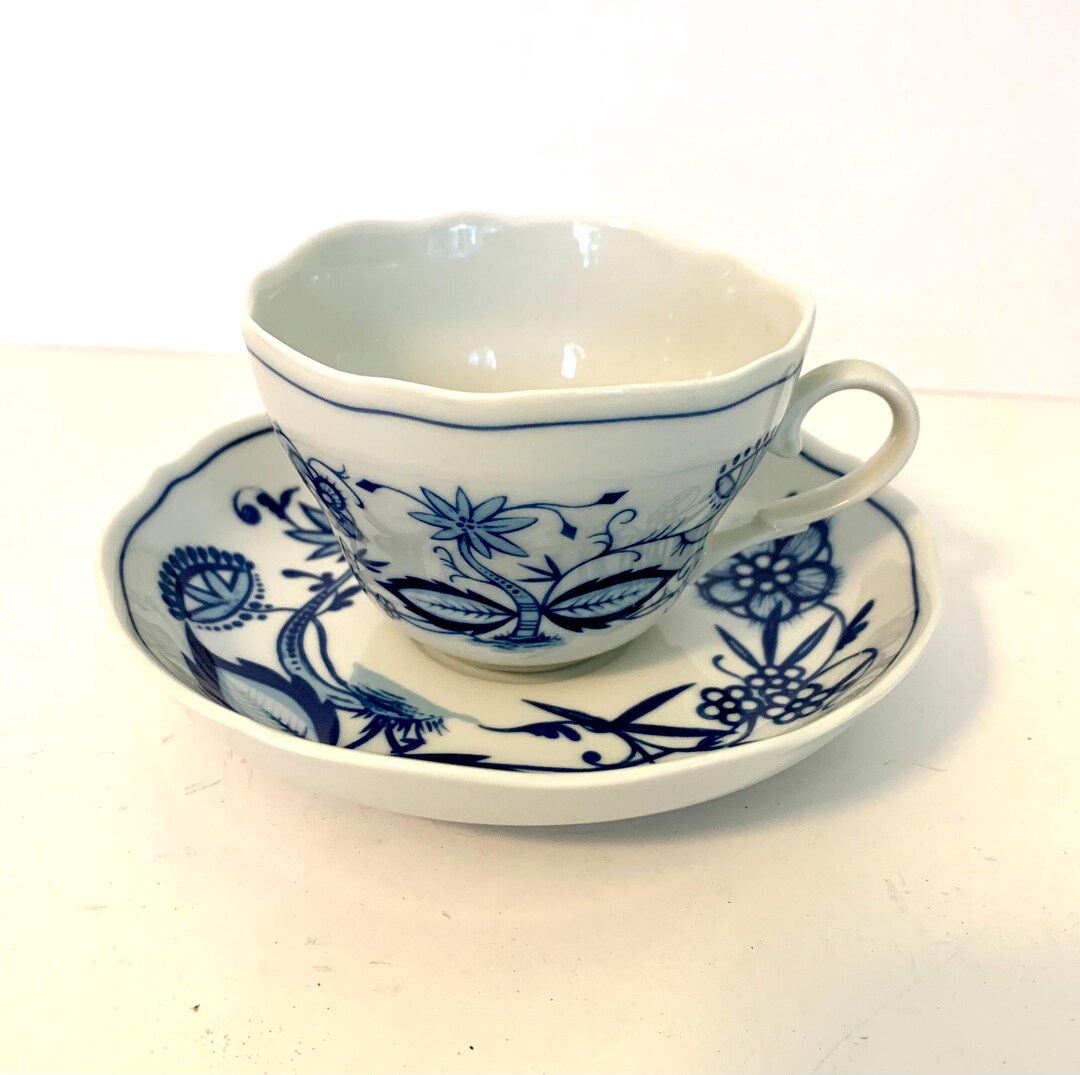 Vintage BLUE ONION Pattern Cup & Saucer Zwiebelmuster KAHLA Made in Gdr/germany - Etsy