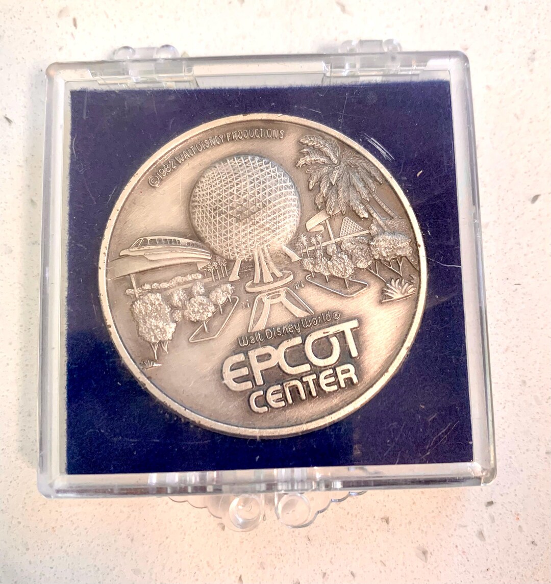 Original 1982 Disney World Epcot Center Souvenir Collectible Token Coin ...