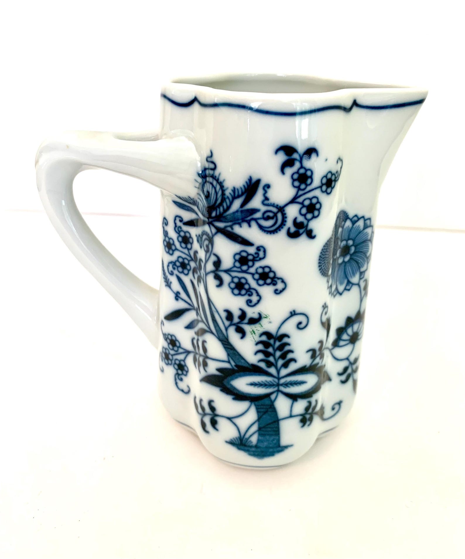 Vintage Blue Danube Blue Onion 5.5 Tall Creamer Pitcher Blue & White - Etsy