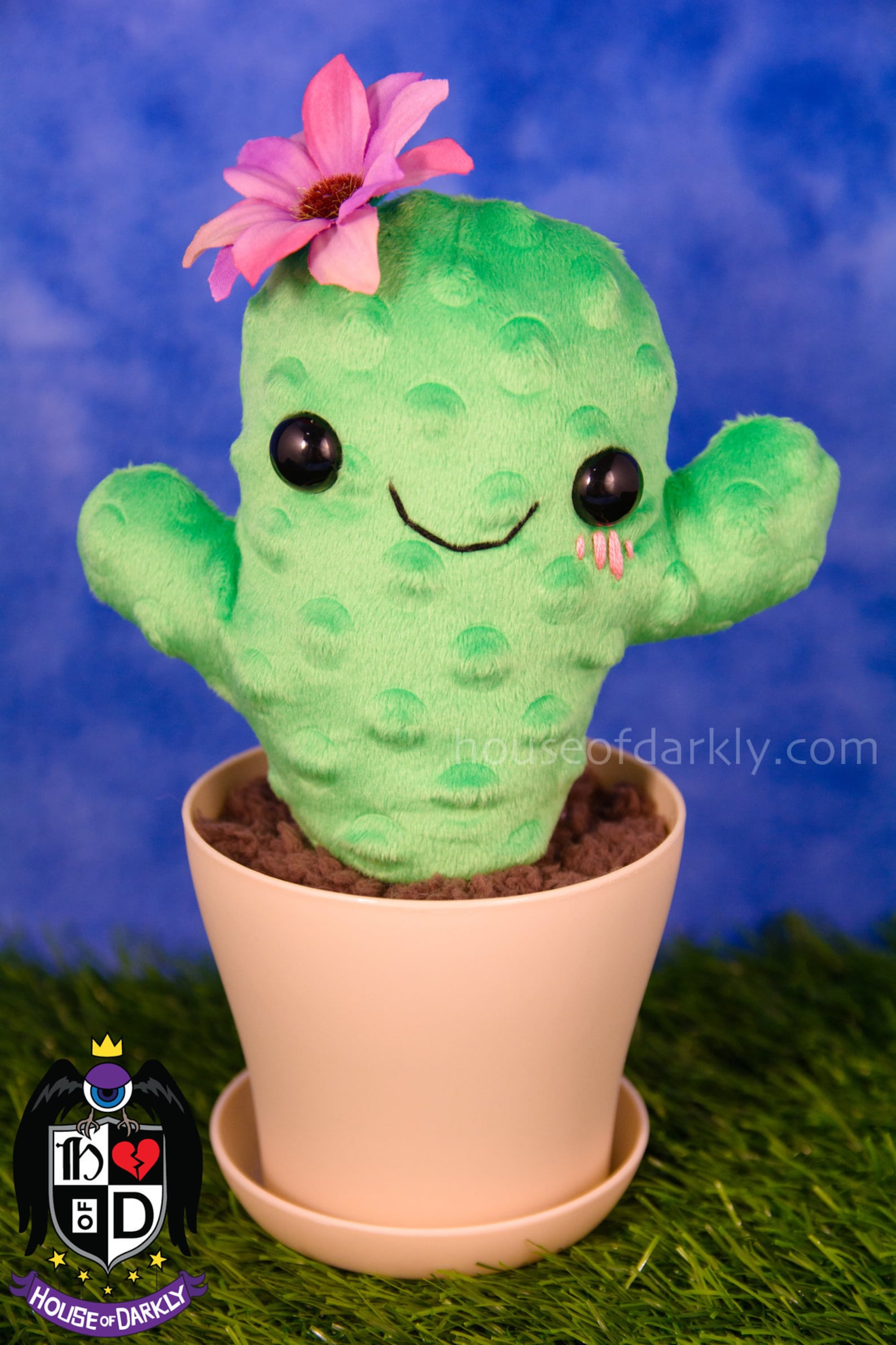 MADE TO ORDER: Cuddy Cactus Plush Potted Plant With Flower - Style C - Etsy