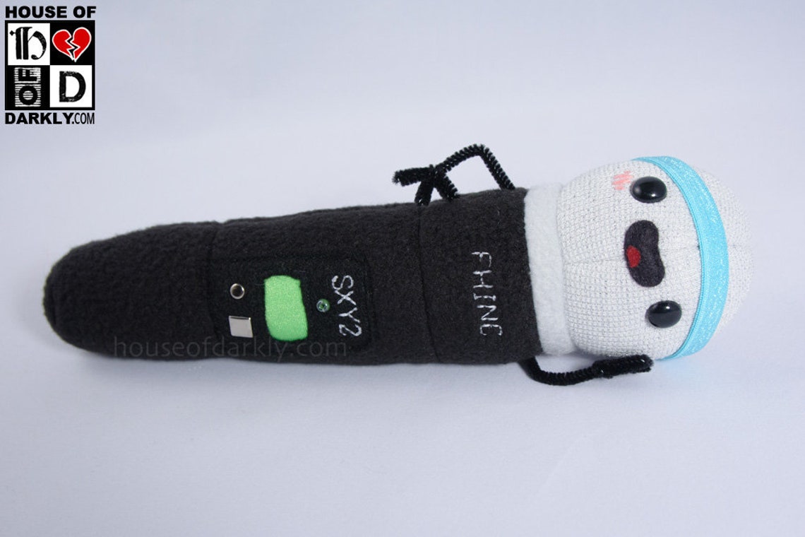 MADE TO ORDER: M.C. Microphone Happy Plush Mic With Squeaker | Etsy