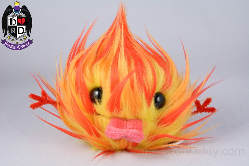 Fireball Magic Plush Spell Pal in Fiery Fur | Etsy