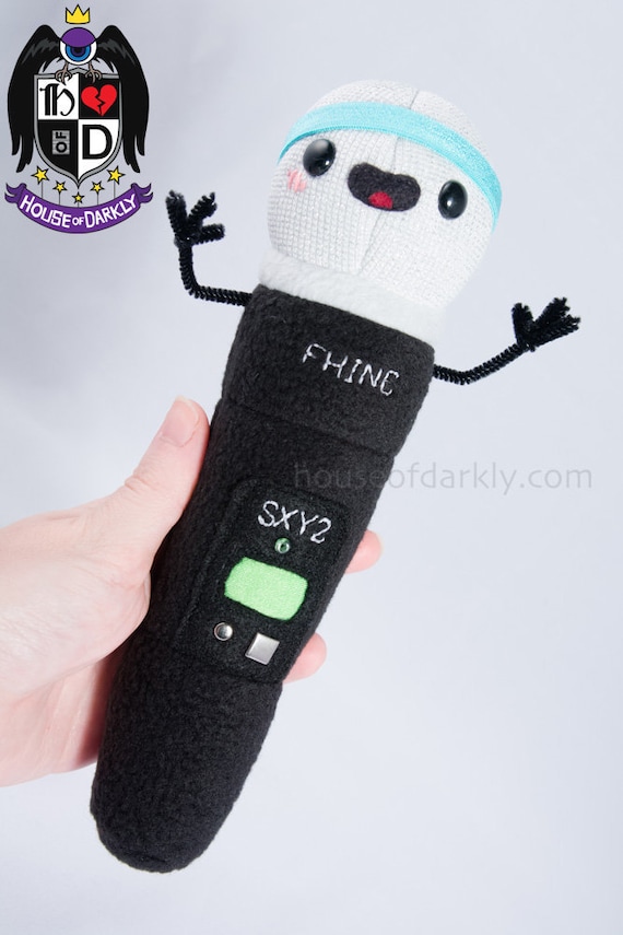 MADE TO ORDER: M.C. Microphone Happy Plush Mic With Squeaker | Etsy