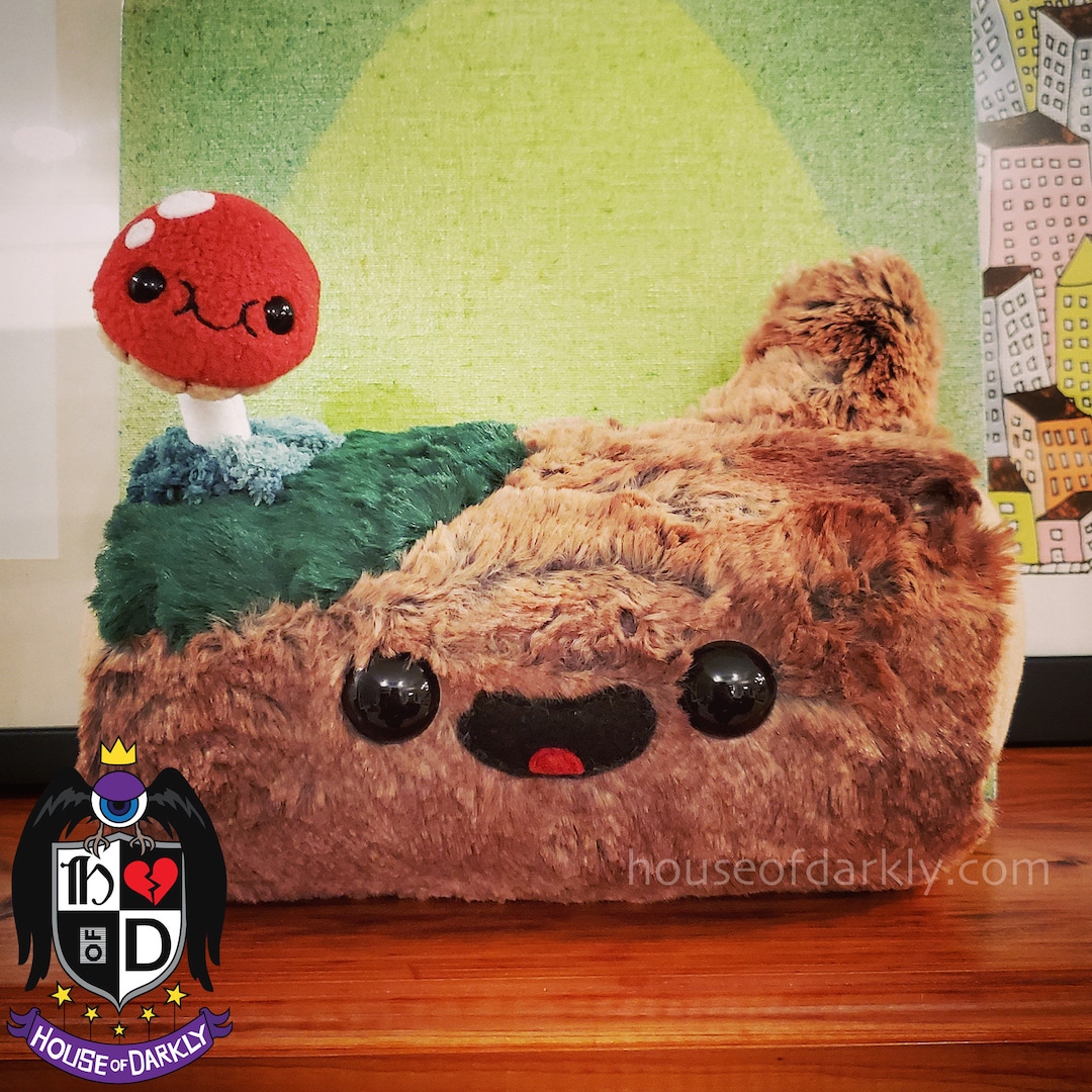 Lovely Log Extra Soft Huggable Nature Plush With Mushroom Friend - Etsy