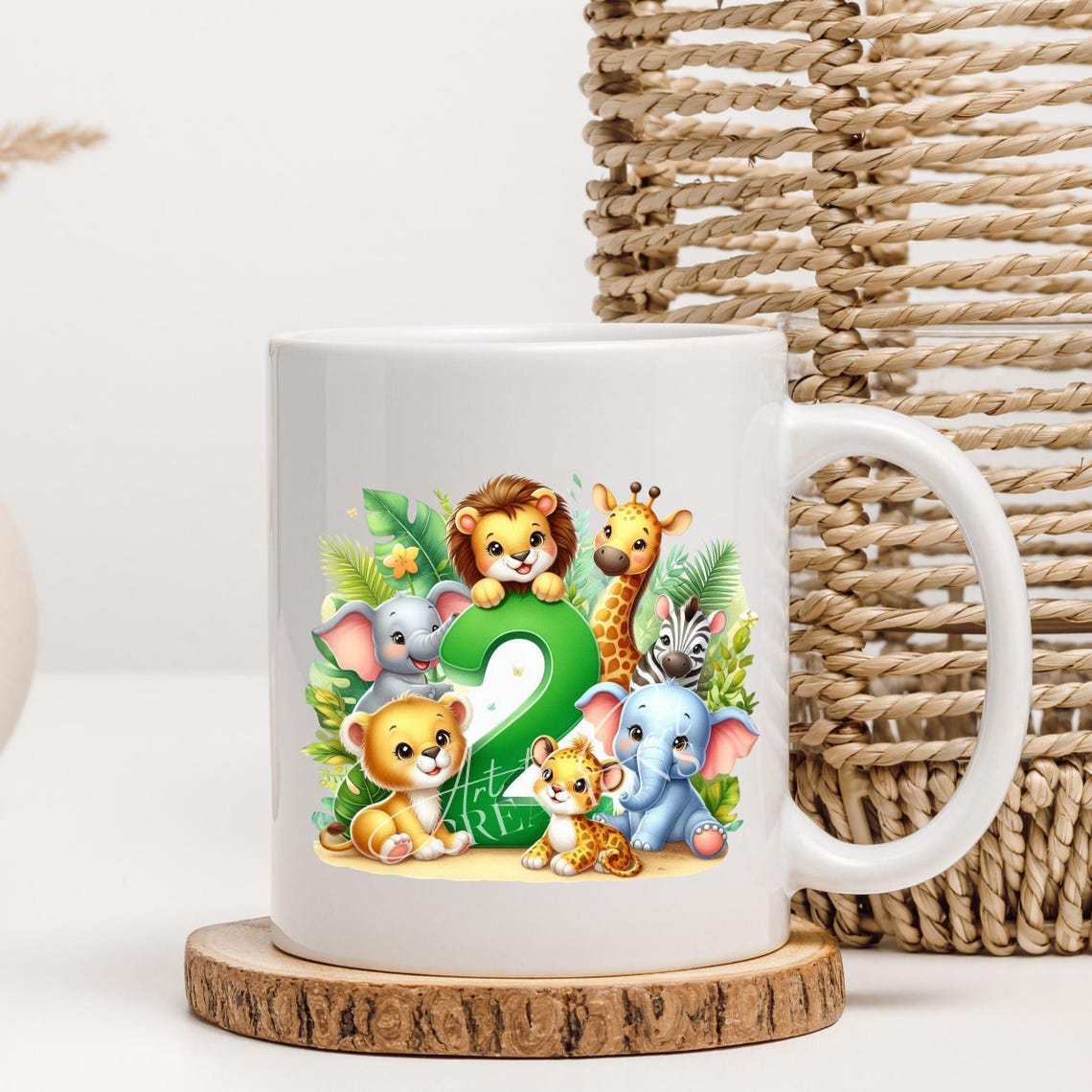 Safari Animals Birthday Numbers PNG Bundle | Kids Jungle Sublimation ...