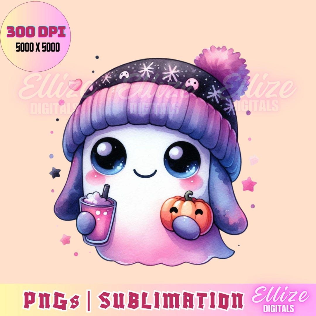 Kawaii Halloween Png, Ghost Kawaii Clipart, Chibi Clipart, Kawaii ...