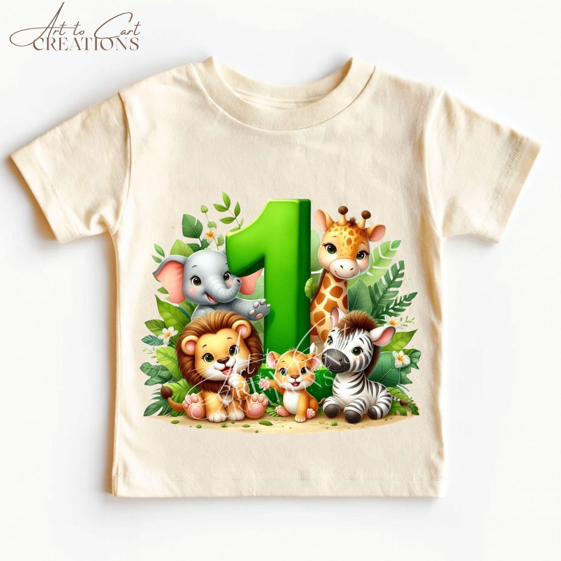 Safari Animals Birthday Numbers PNG Bundle | Kids Jungle Sublimation ...