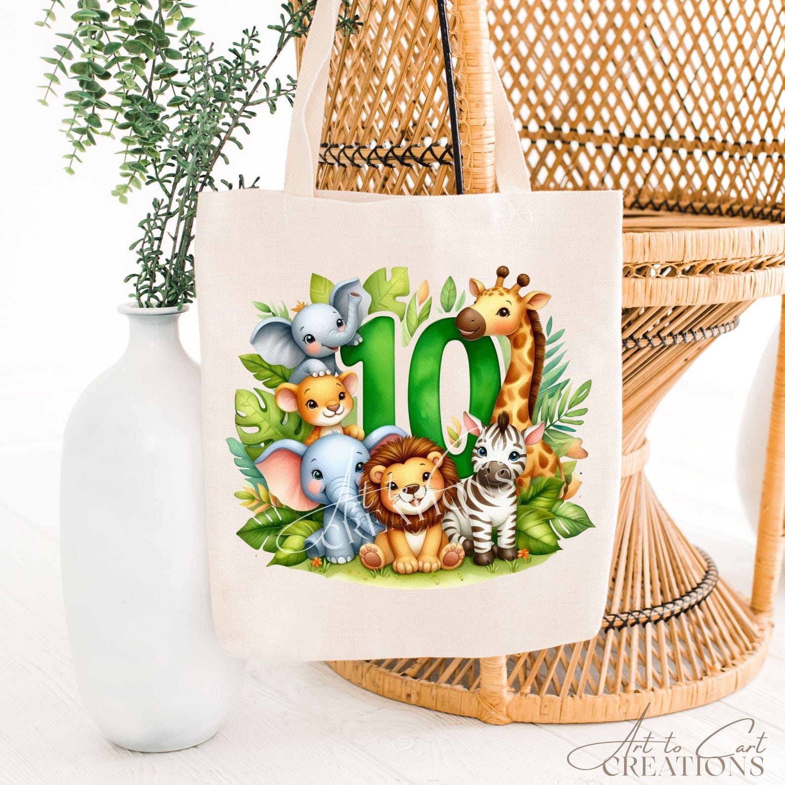 Safari Animals Birthday Numbers PNG Bundle | Kids Jungle Clipart ...