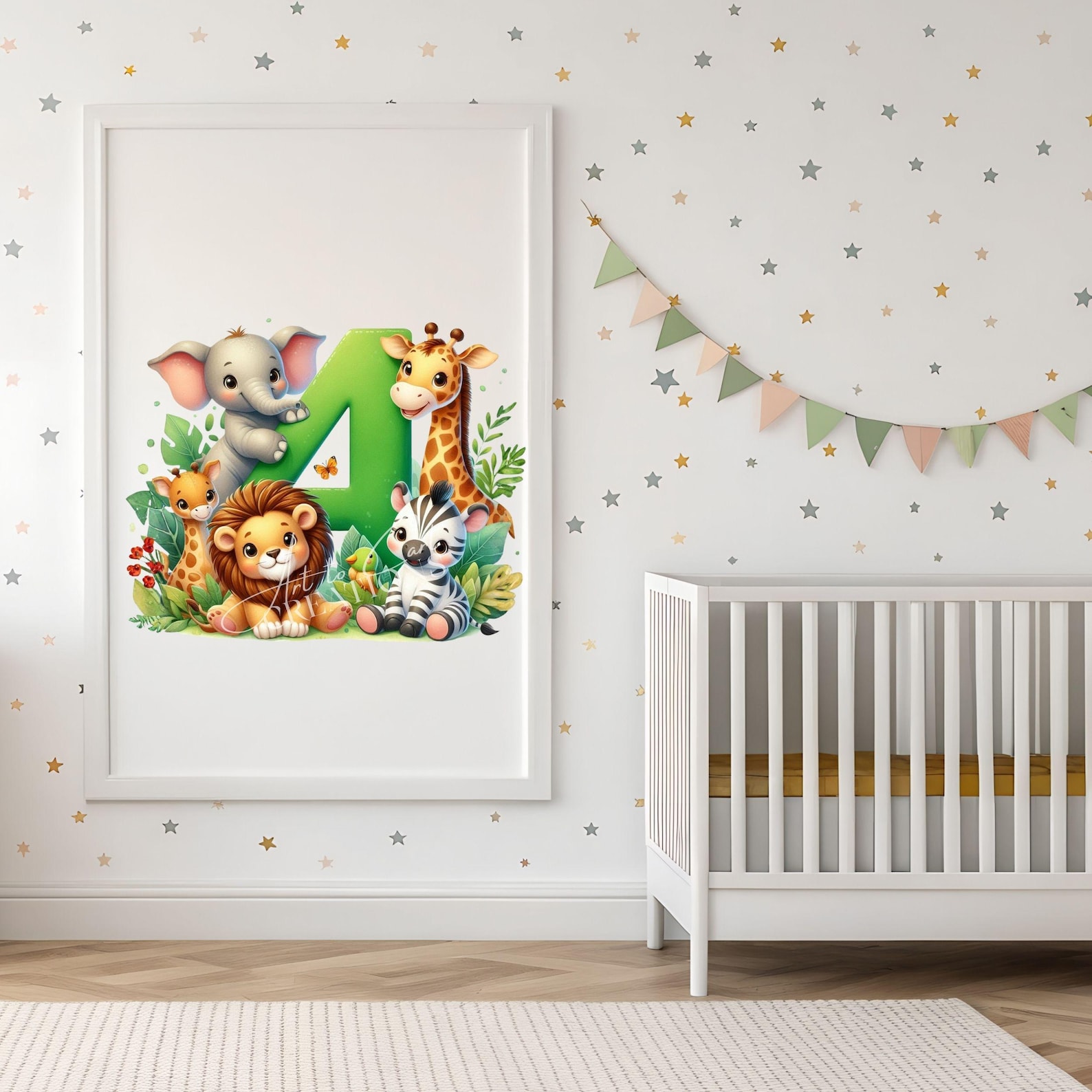 Safari Animals Birthday Numbers PNG Bundle | Kids Jungle Clipart ...