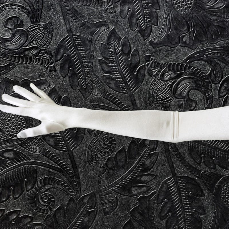 White Opera Gloves - Etsy