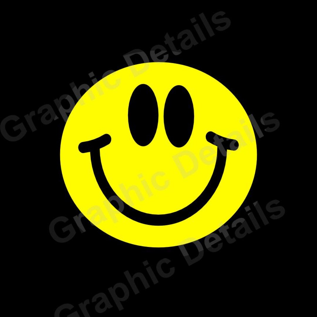 Smiley Face SVG Fun and Retro Smiley Design for Stickers, Apparel and ...