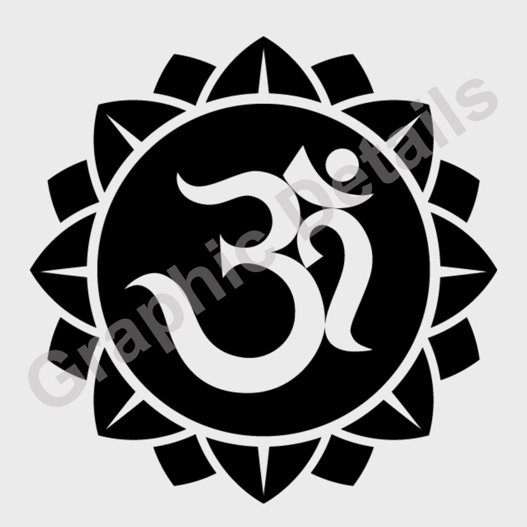 Om Symbol SVG – Spiritual Design for Meditation Decor, Apparel & Crafts ...