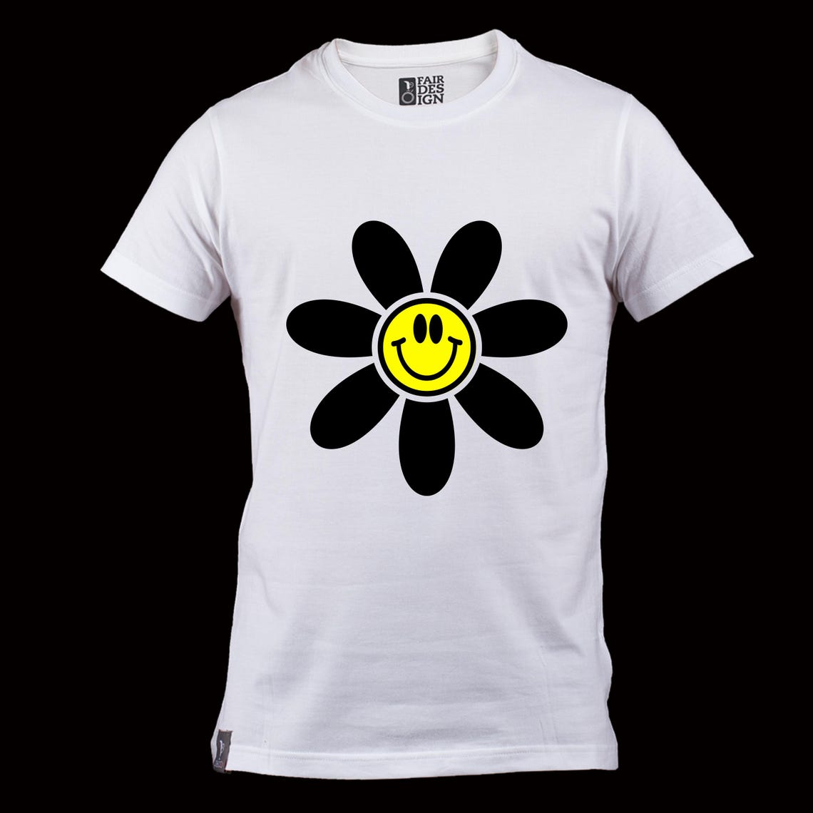 Flower Smiley Face SVG Groovy Floral Design for Stickers, Apparel and ...