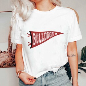 Custom Retro Pennants Flag Mascot Shirt, School Spirit Shirt, Matching ...