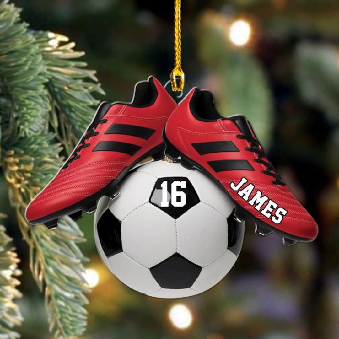 Personalized Soccer Ornament, Soccer Christmas Ornament, Christmas Tree ...