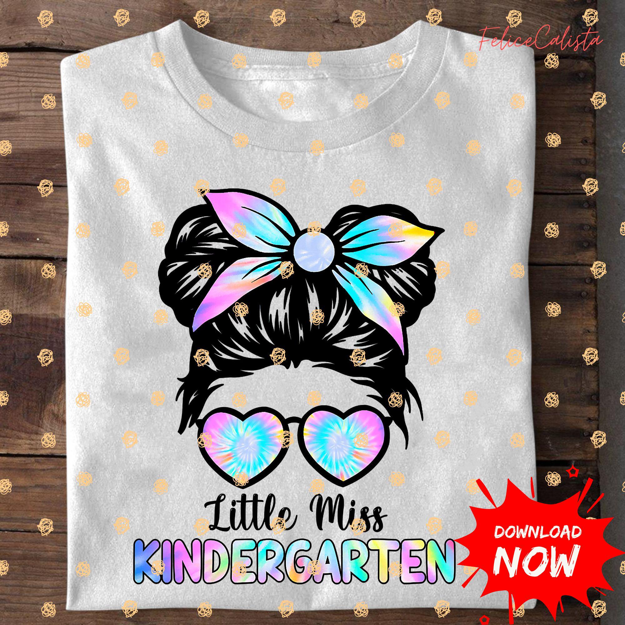 Little Miss Kindergarten PNG, Girls Back to School Shirt, Daughter Gift ...