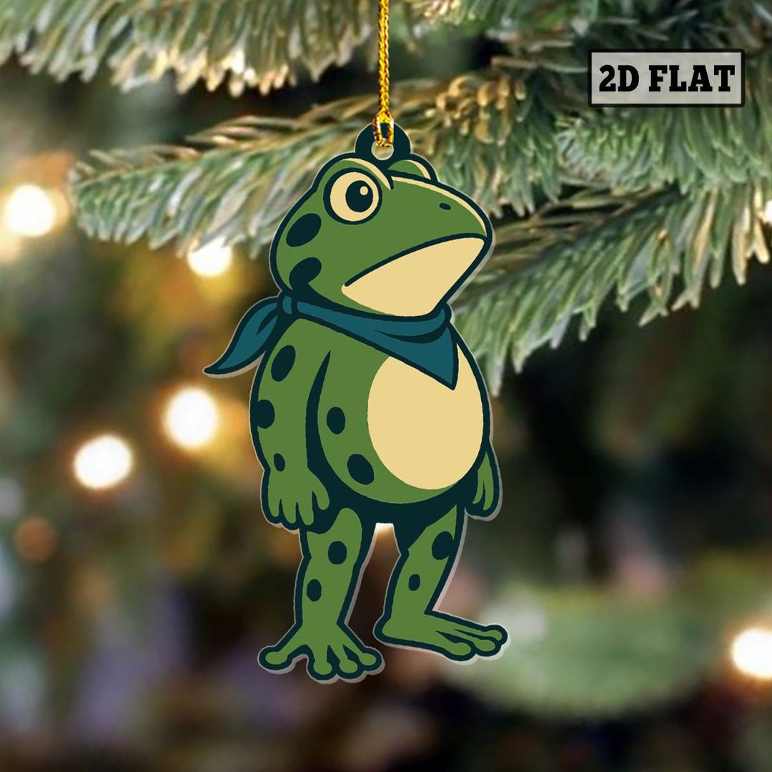 Portland Frog Ornament, Freedom Frog, Resist Frog Ornament, Political ...