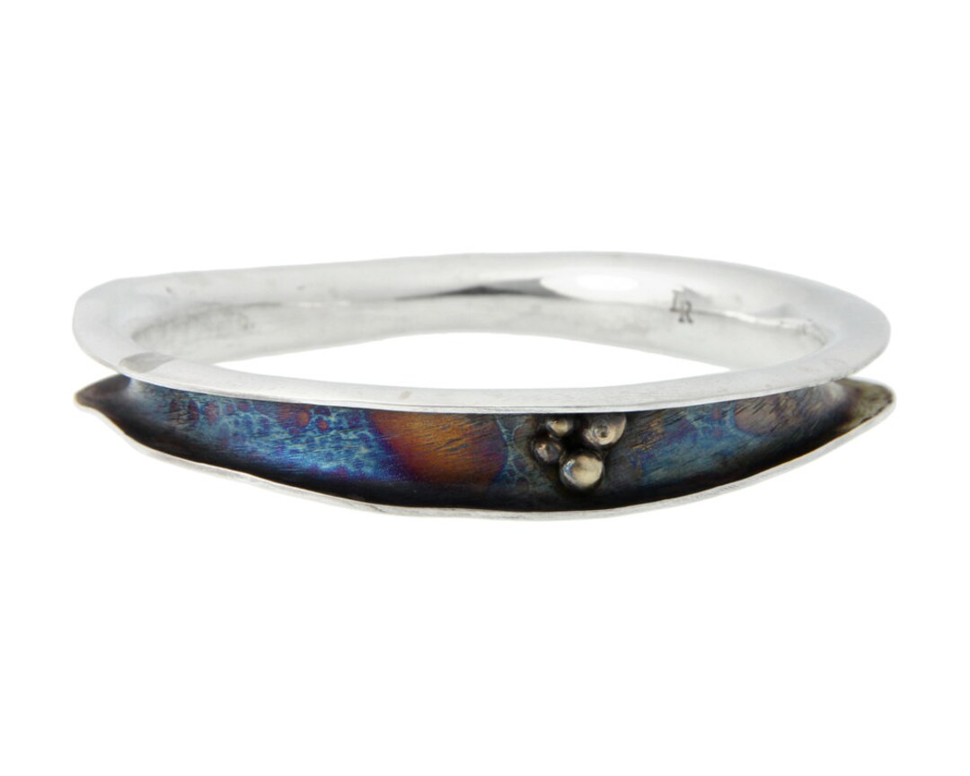 Silver Wave Bangle Custom Jewelry Making Design Custom Bracelet Size - Etsy