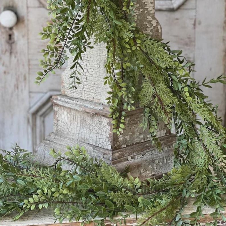 Mixed Greenery Garland - 6 Foot Spring Garland - Etsy