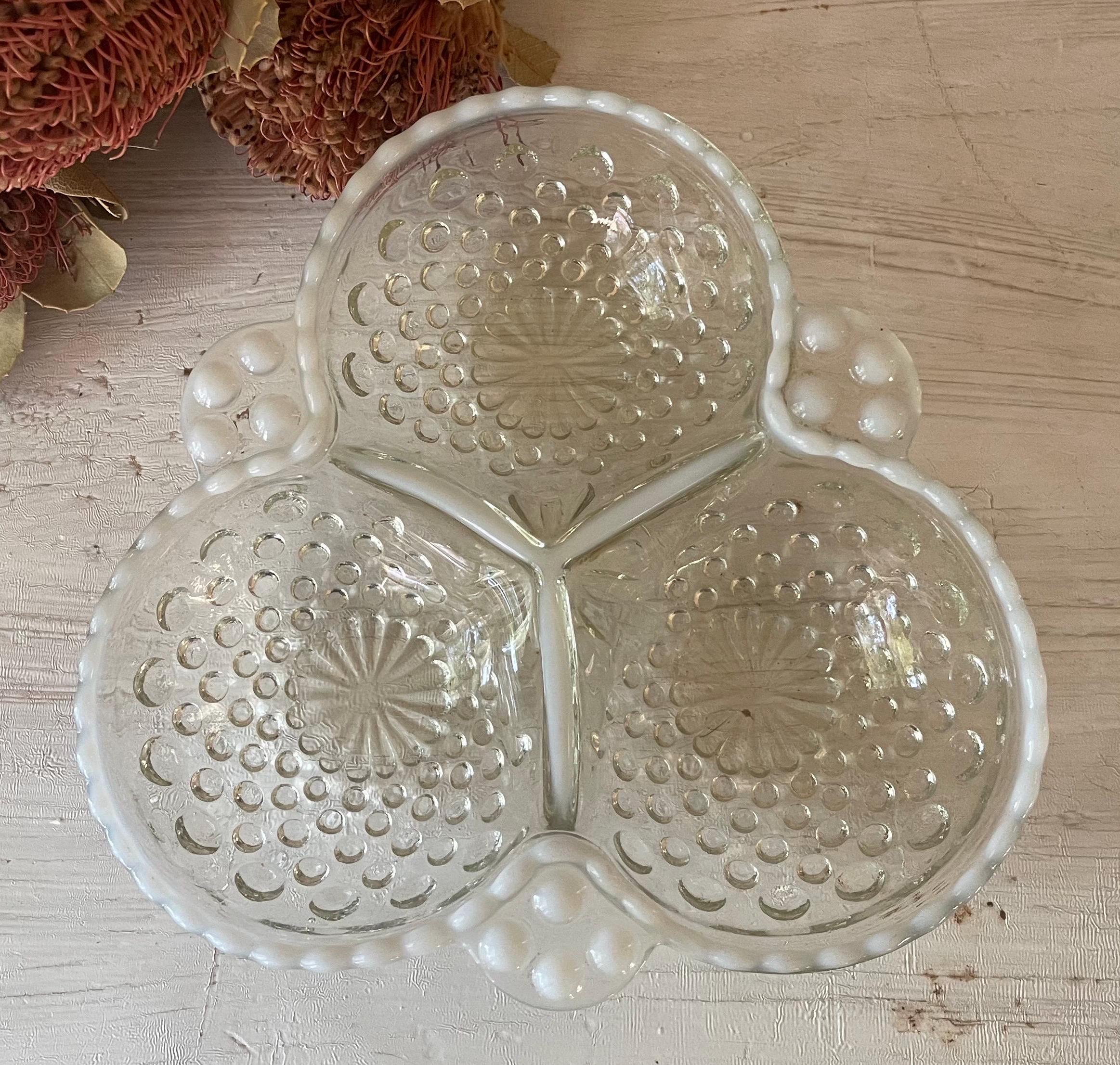 Fenton Moonstone Candy Dish | Moonstone Opalescent Hobnail Candy Dish ...