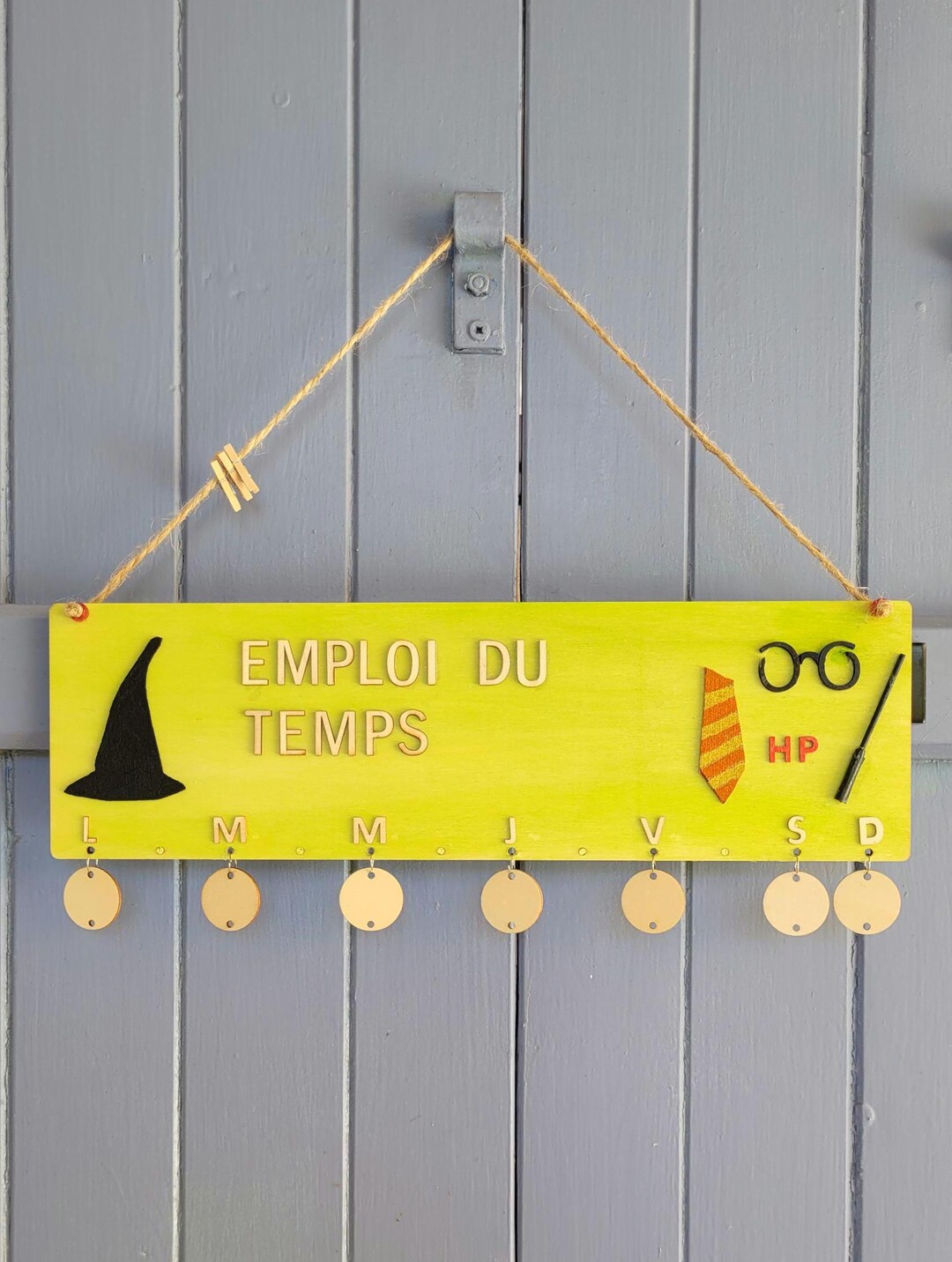 Wooden Timetable for Children. Can Be Personalized With the Child's ...