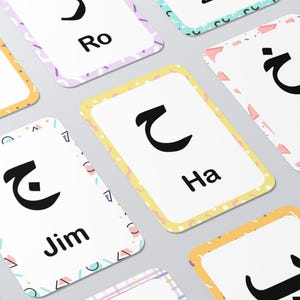 Jawi Flashcards Set | Learn Jawi Alphabet | Arabic Numbers | Islamic ...