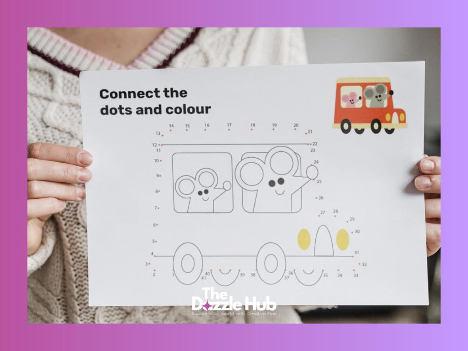 20 Pages of Connecting the Dots Workbook, Kids Connecting the Dots ...