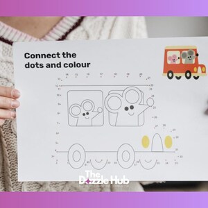 20 Pages of Connecting the Dots Workbook, Kids Connecting the Dots ...