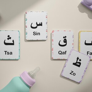 Jawi Flashcards Set | Learn Jawi Alphabet | Arabic Numbers | Islamic ...