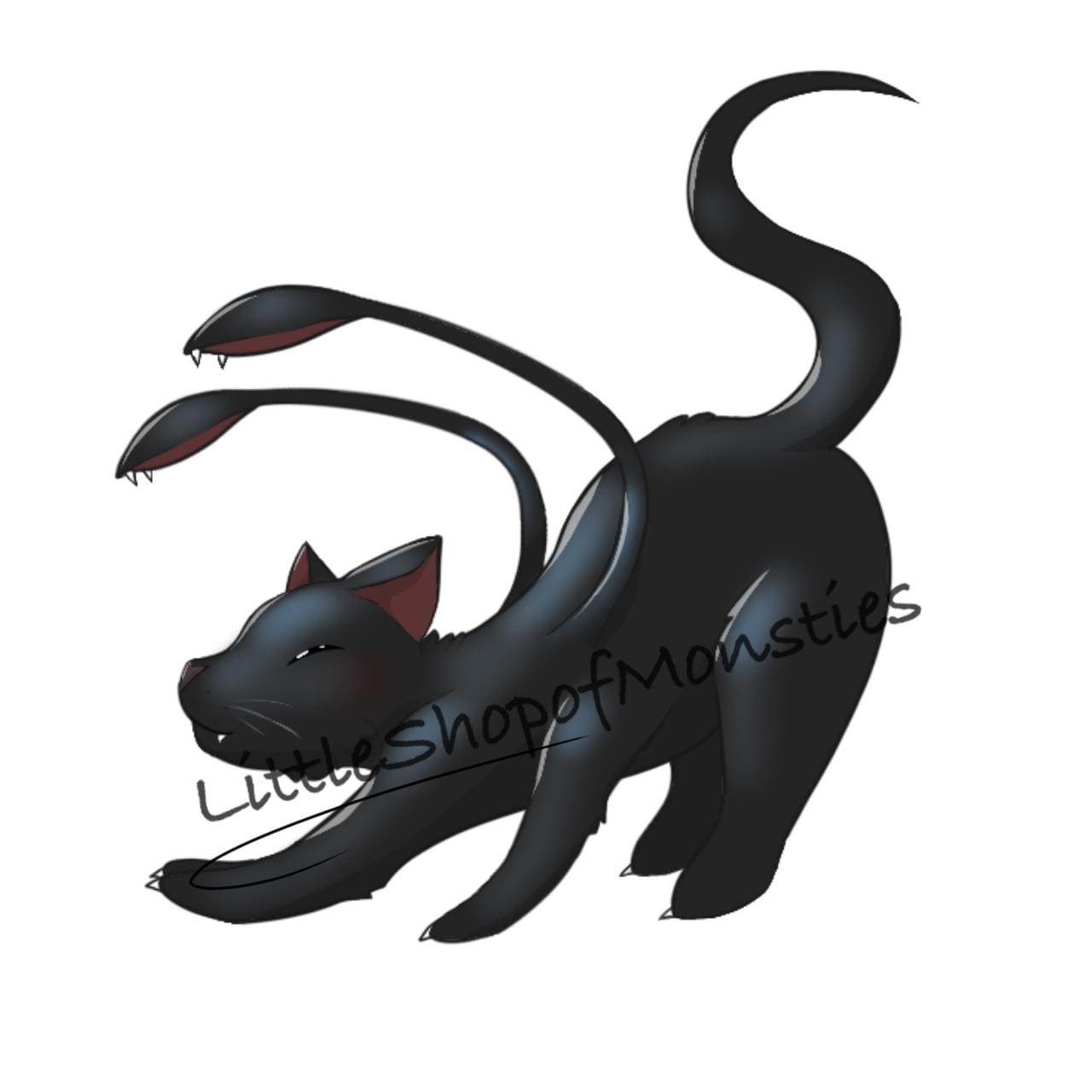 Dungeons and Dragons Cute Monster Sticker: Displacer Beast - Etsy
