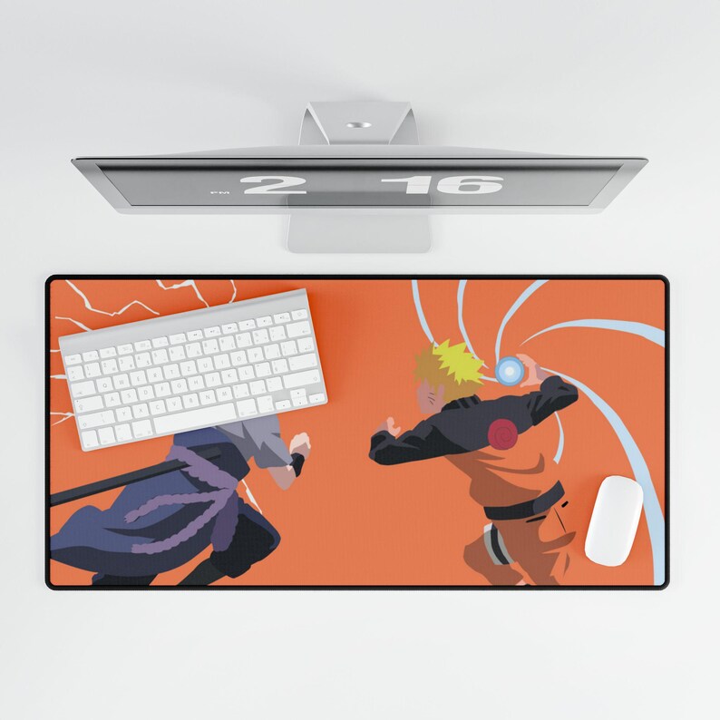 Naruto Vs. Sasuke Desk Mat - Etsy