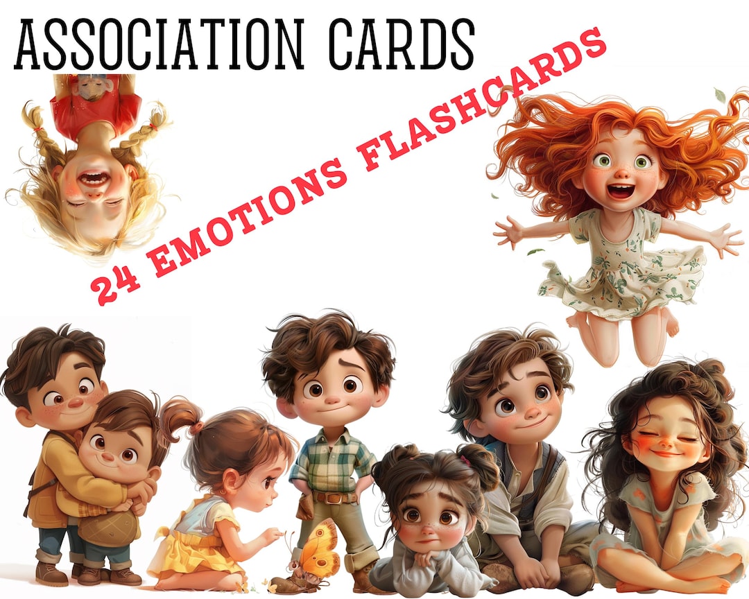 24 Emotion Association Cards - Printable Educational Resources for ...