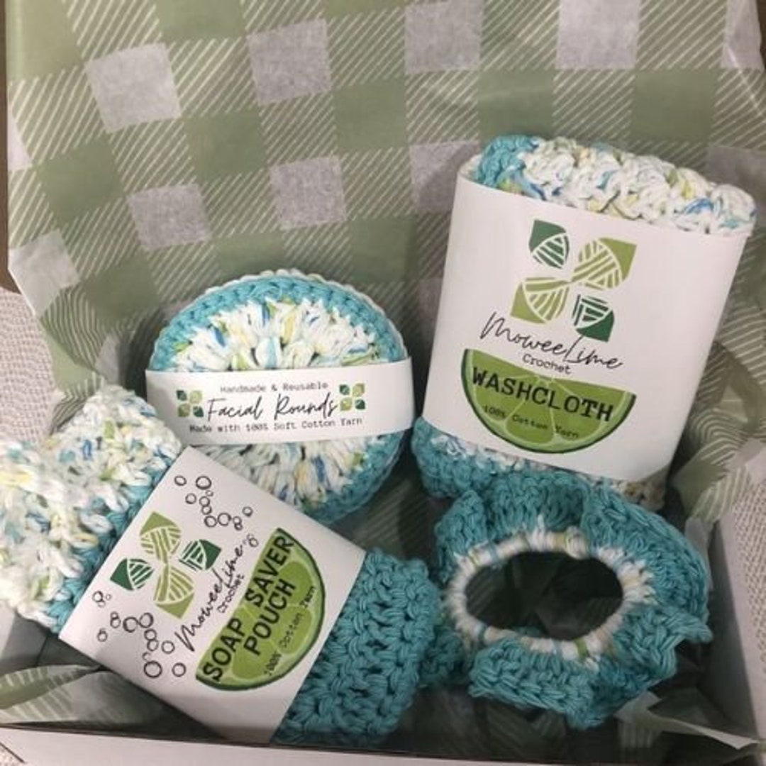Ready to Ship/spa Gift Set Facial Rounds Scrunchy Facial Soap Saver ...